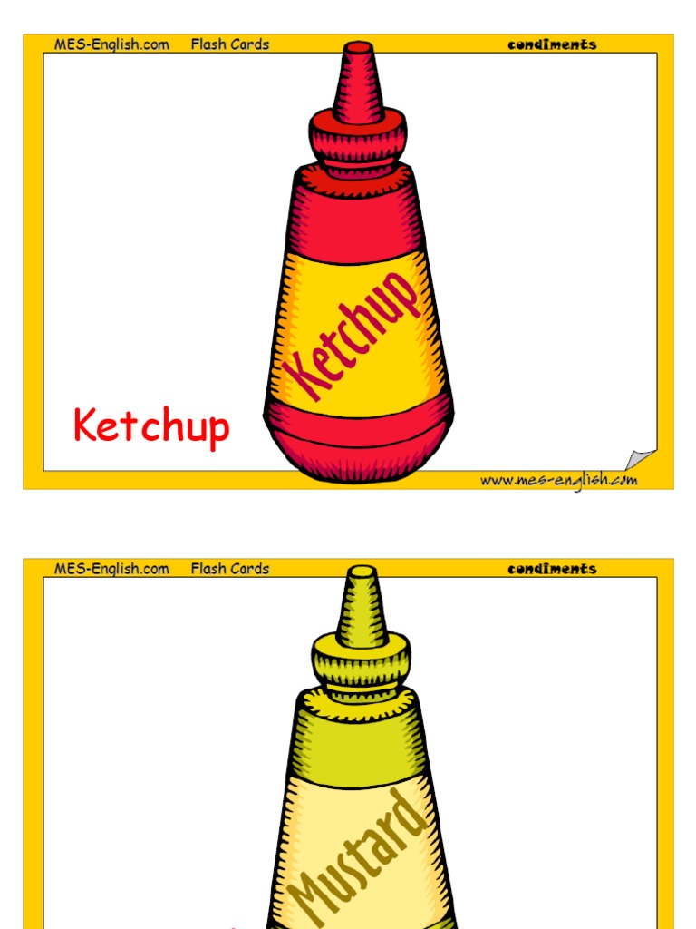Common Condiments and Spreads List | PDF