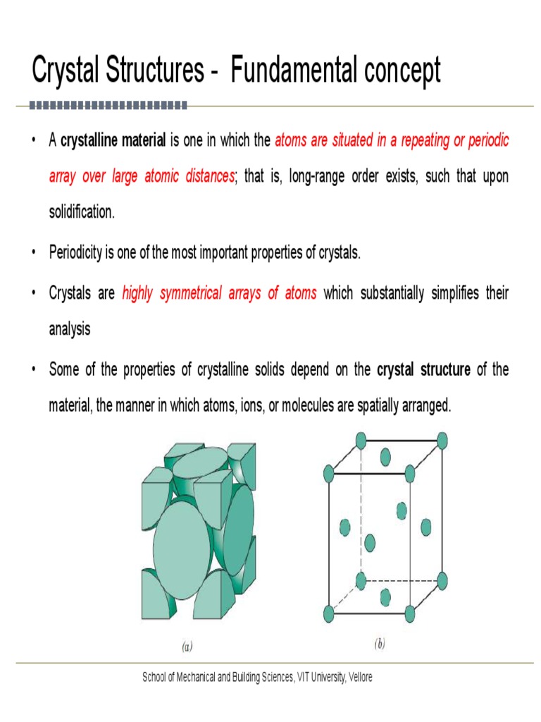 Crystal Structures | PDF | Crystal Structure | Crystallite