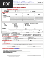 Trainee's Profile Form (NMIS) | PDF