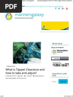 Tappet Clearance: Checking & Adjusting Guide | PDF