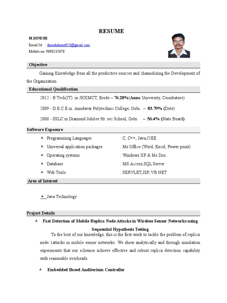 Dinesh Resume | PDF