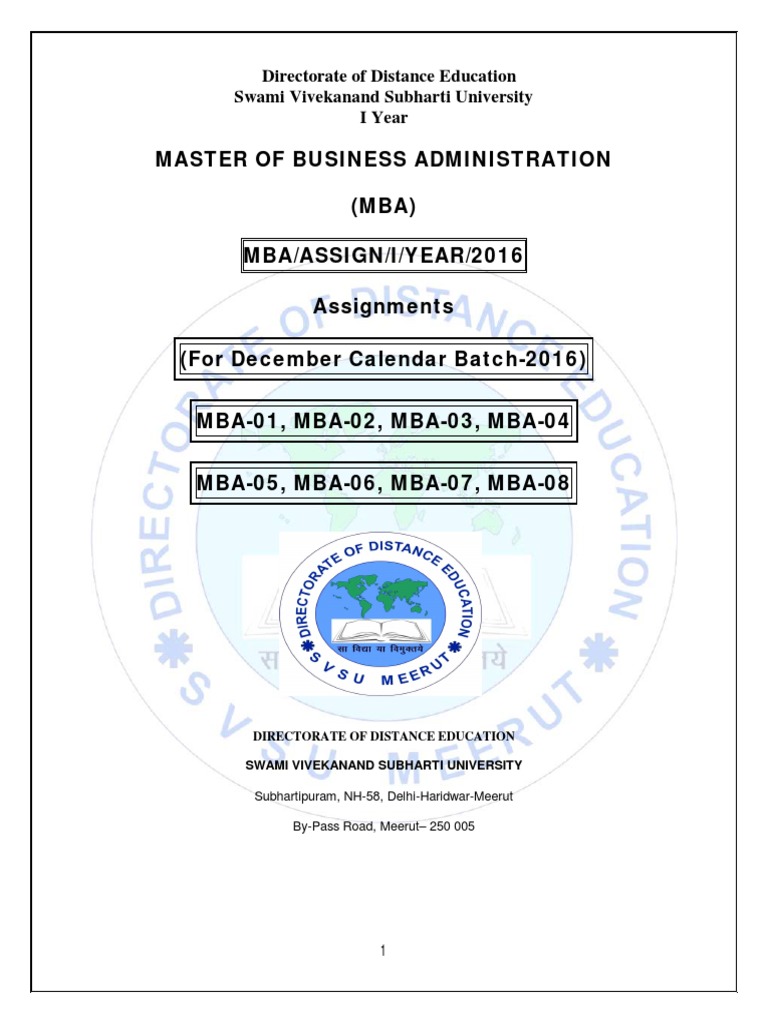 Mba Syllabus | PDF | Capitalism | Master Of Business Administration