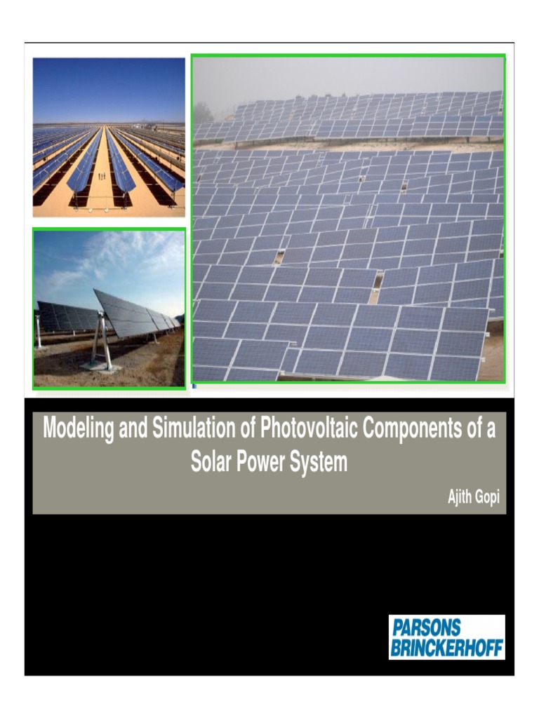 Modeling of PV | PDF | Photovoltaics | Photovoltaic System