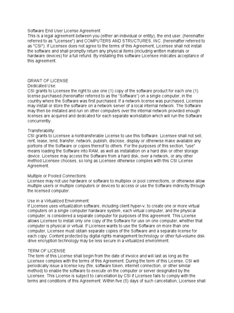 Etabs License | PDF | License | Virtualization