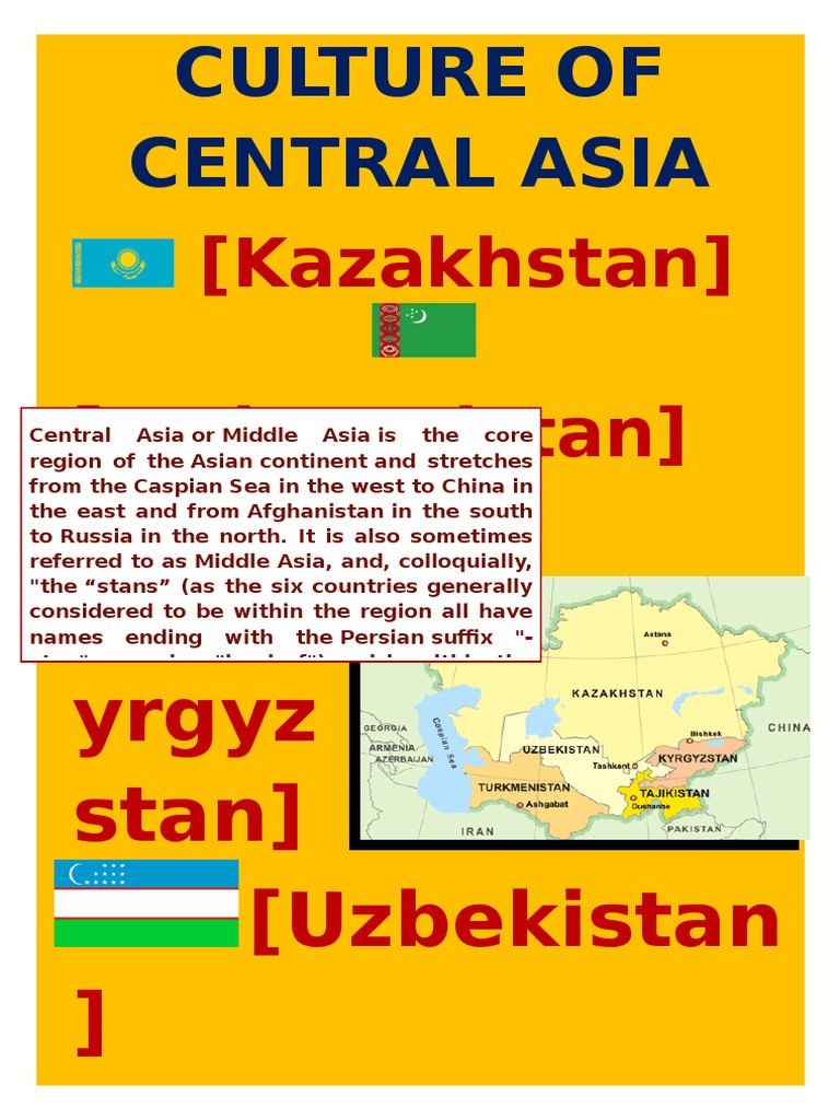 Culture of Central Asia | PDF