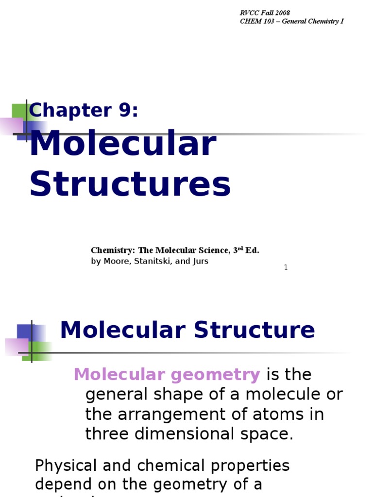 Molecular Geometry | PDF | Chemical Polarity | Intermolecular Force