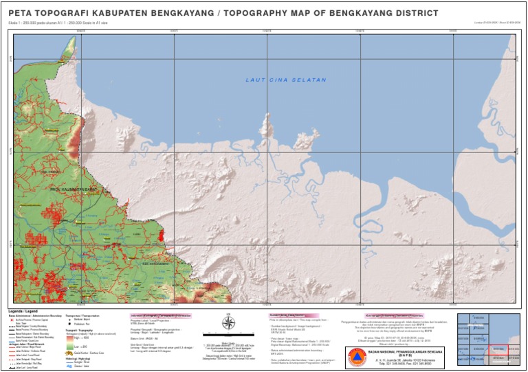Bengkayang Topography Map | PDF | Home & Garden | Technology & Engineering