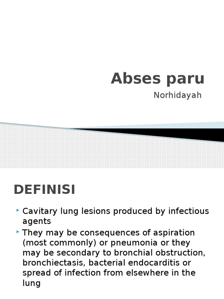 Abses paru | Pneumonia | Microbiology