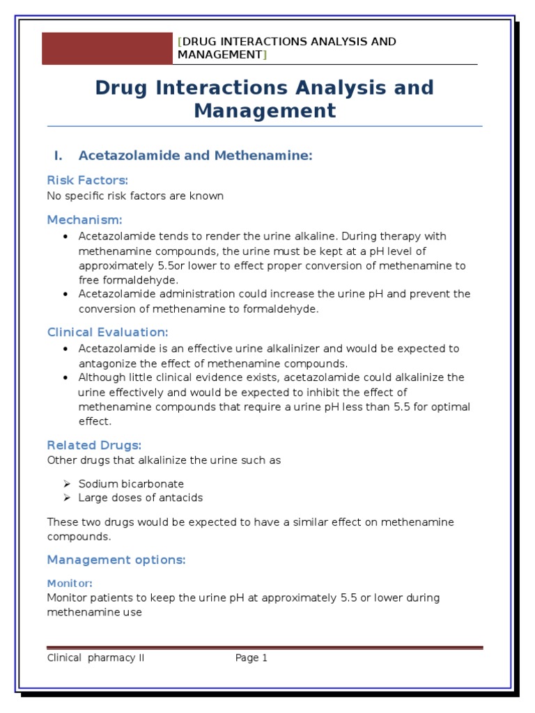 Drug Interaction | PDF