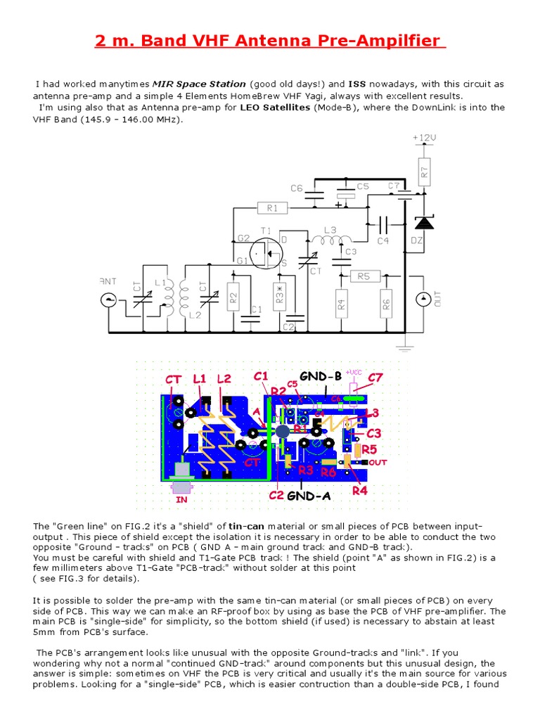2 M - Pre Amplifier - VHF | PDF | Amplifier | Antenna (Radio)