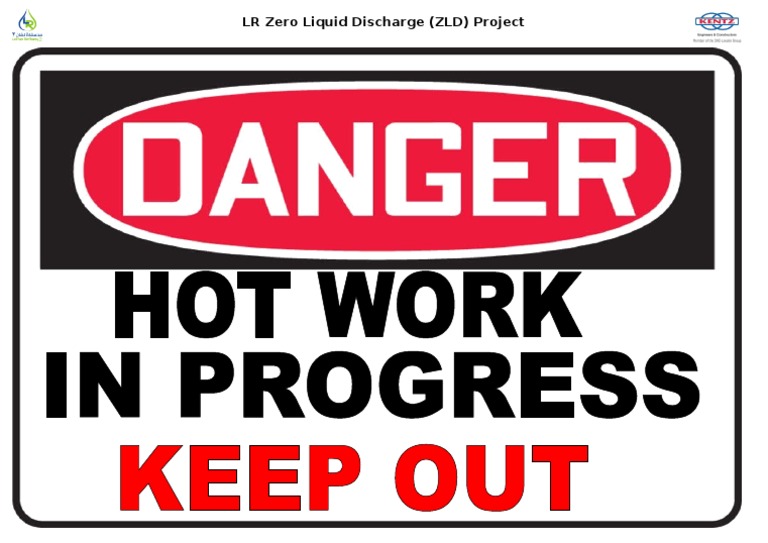 Danger - Hot Work Are in Progress | PDF