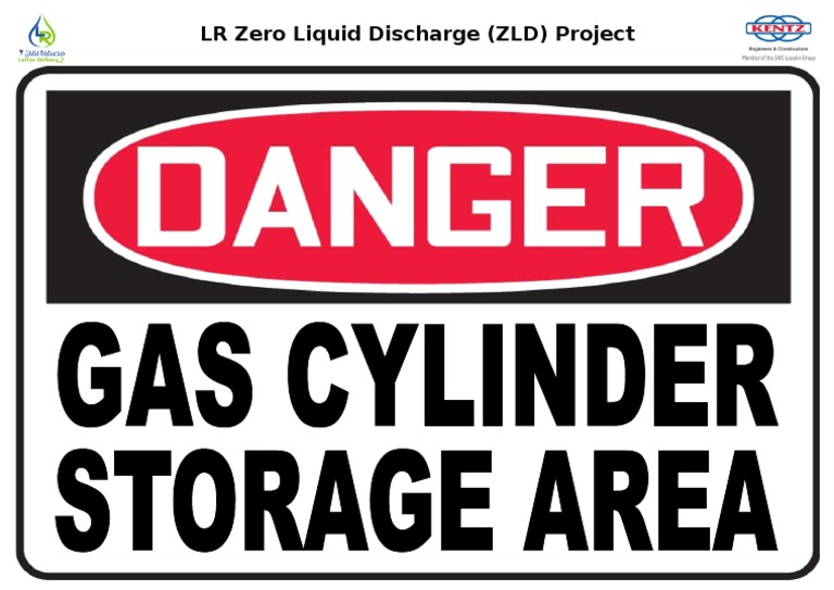 Danger - Gas Cylinder Storage Area | PDF