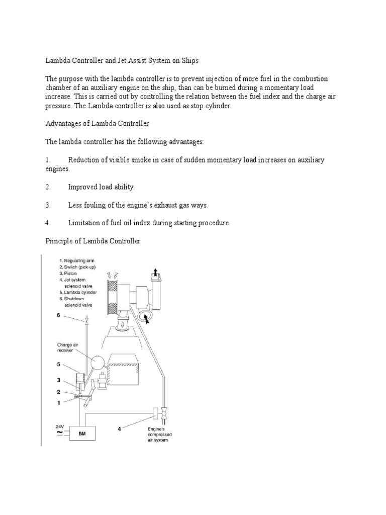 Lambda Controller and Jet Assist System On Ships | PDF | Combustion ...