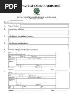 CAC Form 7: First Directors' Details | PDF | Email | Government Information