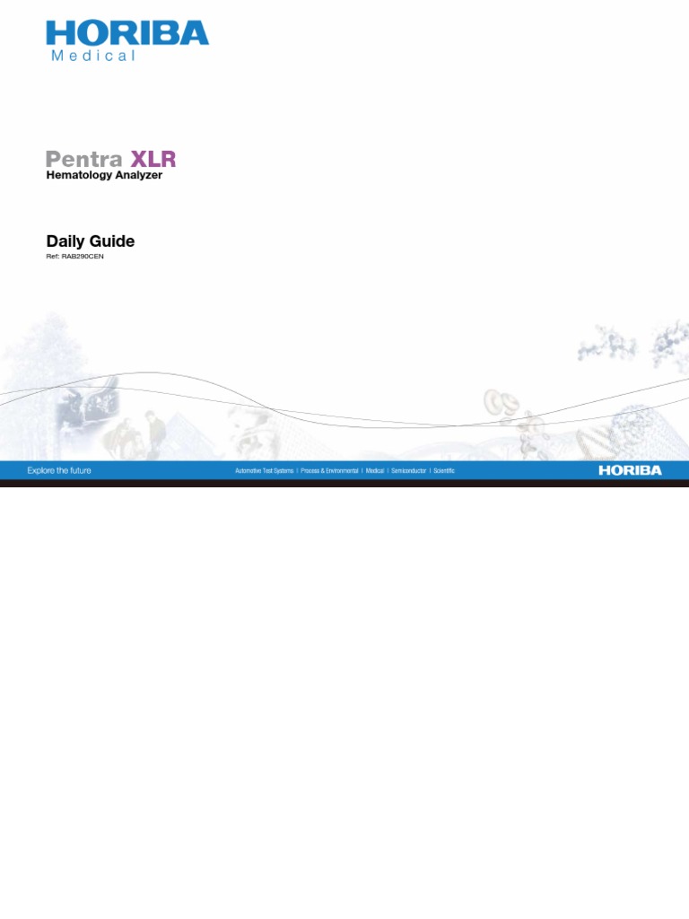Pentra XLR Daily Guide PDF | PDF | Granulocyte | Icon (Computing)