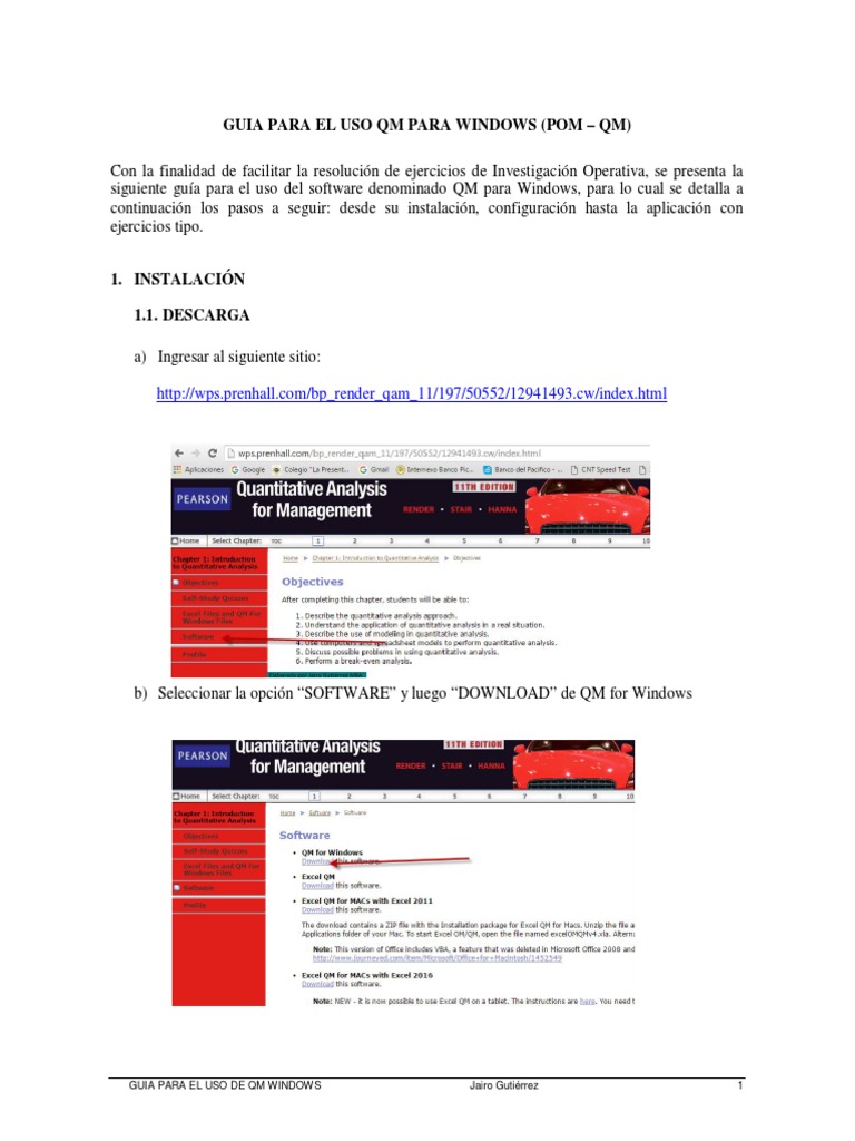 Guia QM para Windows (Pom - QM) | PDF | Microsoft Windows ...