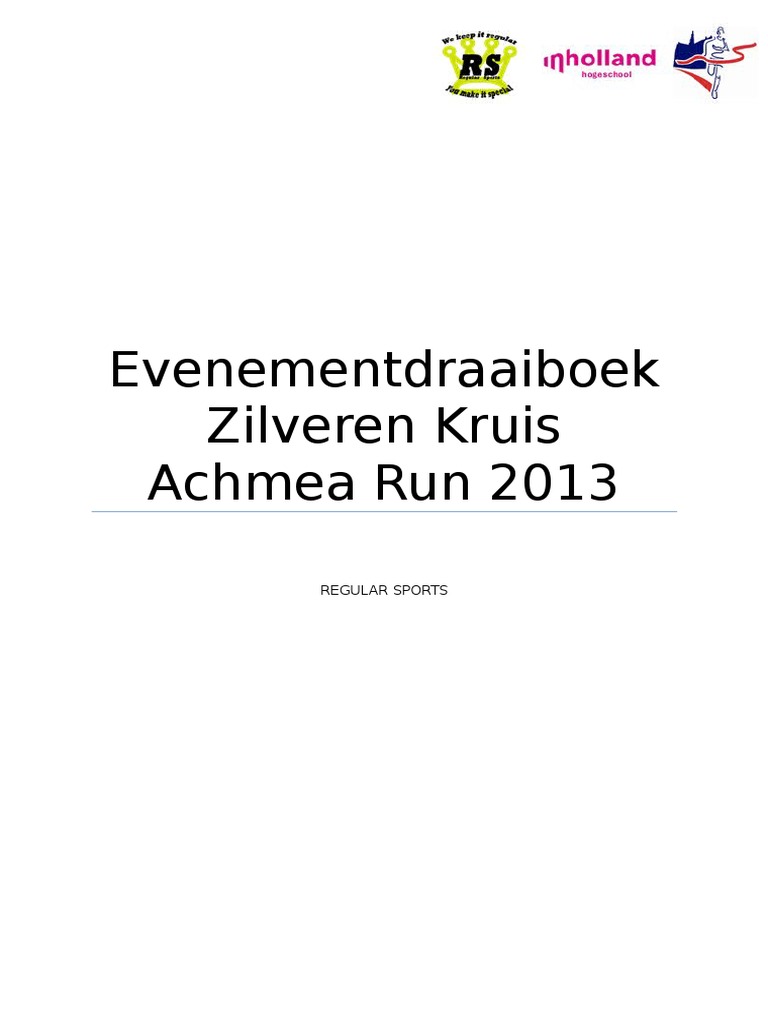 Draaiboek Van Het Evenement | PDF