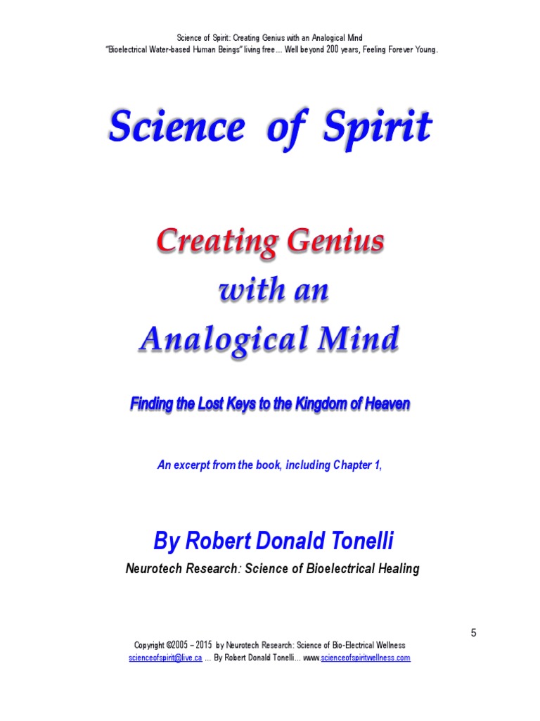 Science of Spirit Excerpt for Scribd | Consciousness | Technological ...