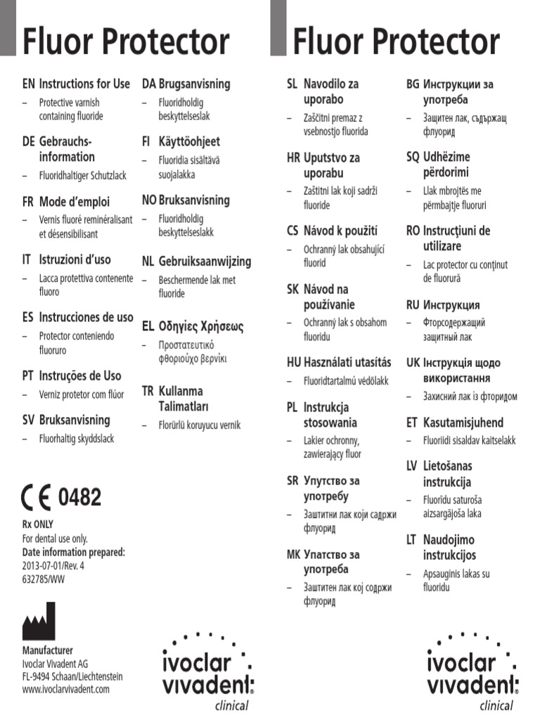 Fluor Protector Varnish Instructions | PDF