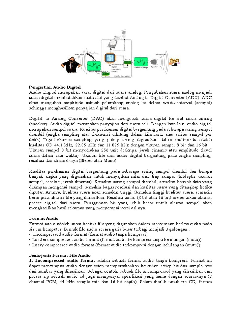 Pengertian Audio Digital | PDF