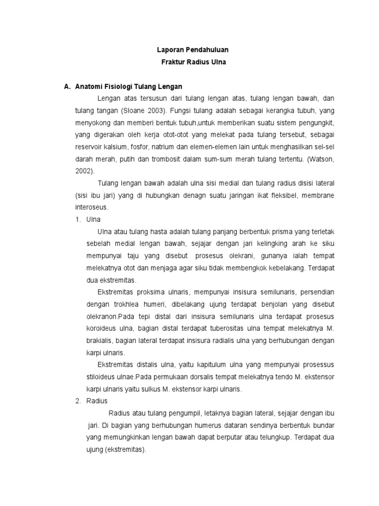 LP Fraktur Radius Ulna | PDF