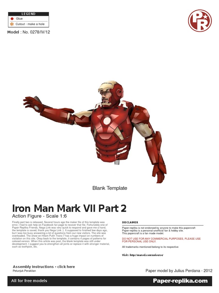 Iron Man Papercraft Mark 7