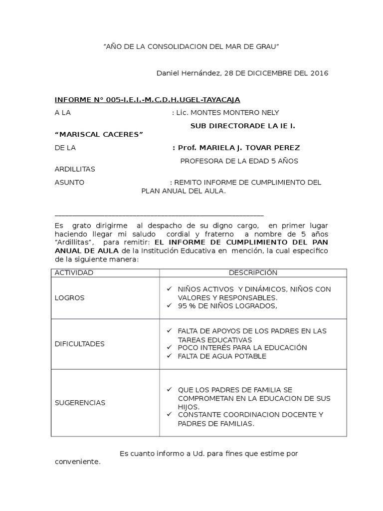 Informe de Escuela de Padres.docx | Maestros | Aparición