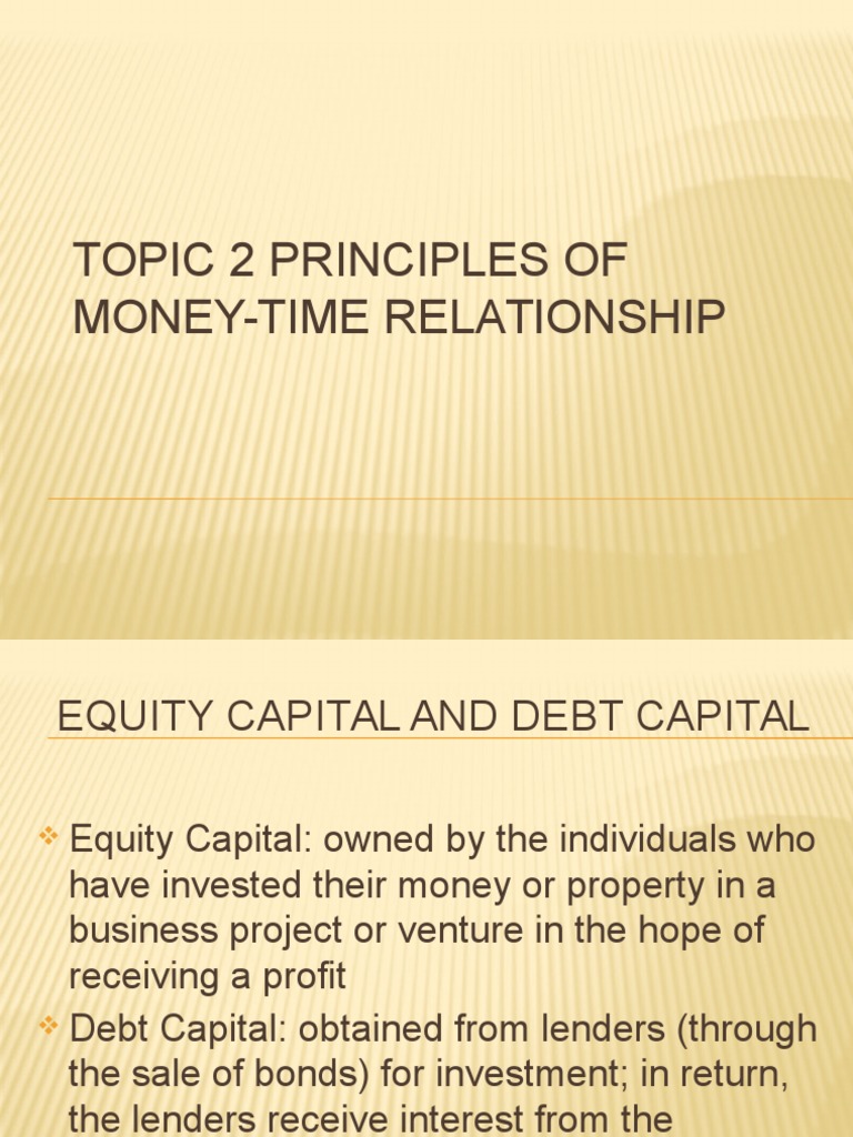 Money-Time Relationship Principles | PDF | Interest | Present Value