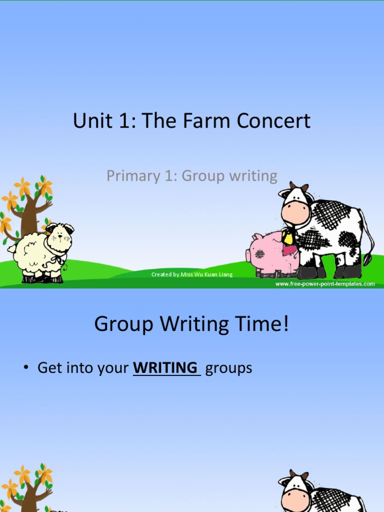 Unit 1 - The Farm Concert Writing (Updated) | PDF | Nature
