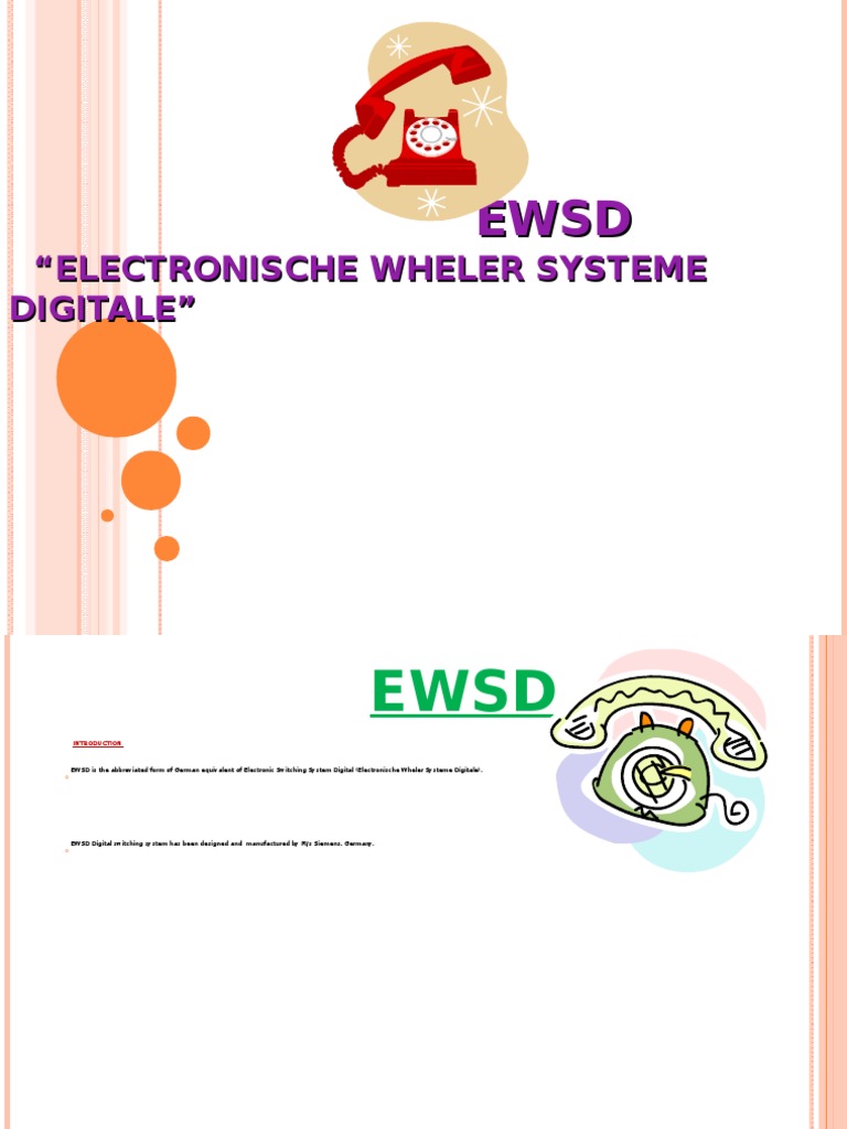 EWSD Arch | Input/Output | Oral Communication