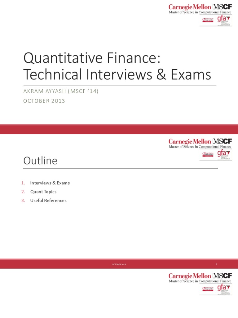 Quant Interview and Exam Prep | PDF | Greeks (Finance) | Ordinary ...