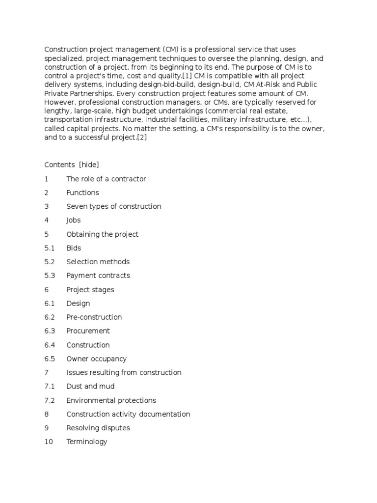 Construction Project Management | Construction Management | Engineering