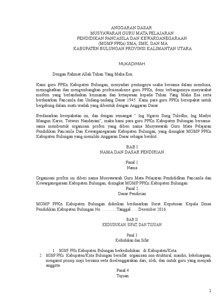 Draf Ad-Art MGMP PPKN | PDF