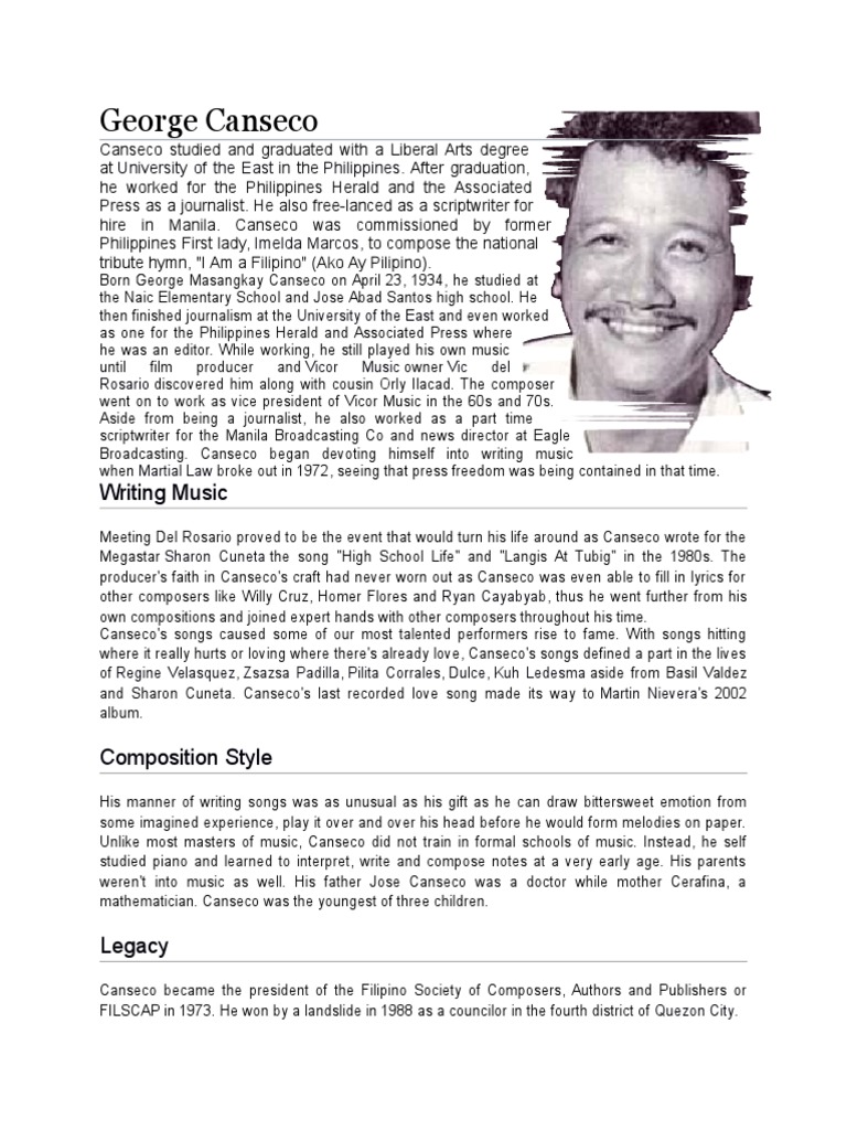 George Canseco | Entertainment (General) | Leisure