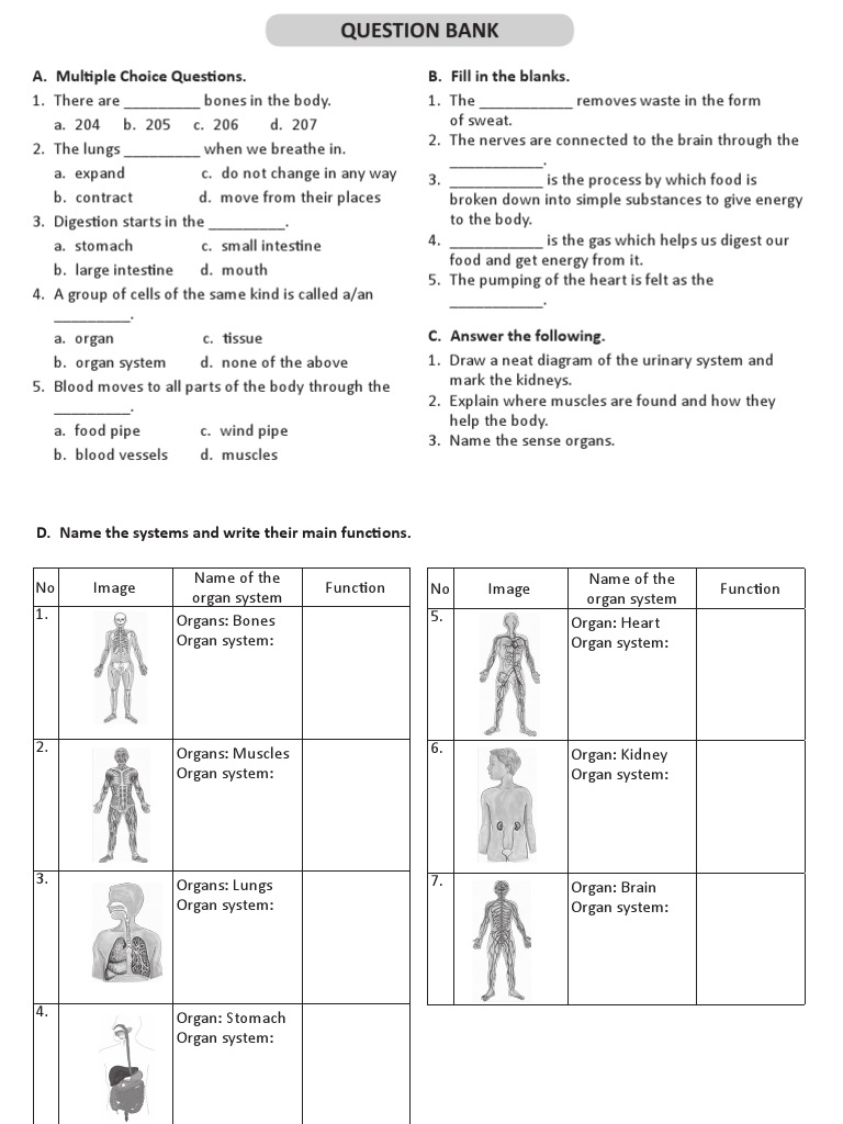 Question Bank: A. Multiple Choice Questions. B. Fill in The Blanks | PDF