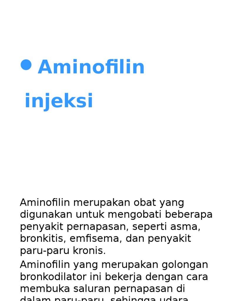 Aminofilin | PDF | Pengembangan Diri | Sains & Matematika
