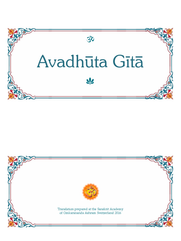Avadhuta Gita | PDF | Brahman | Yoga