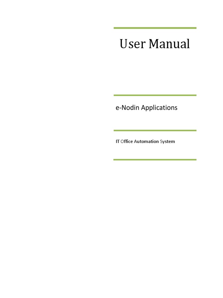User Manual Aplikasi Enodin | PDF | Komputer
