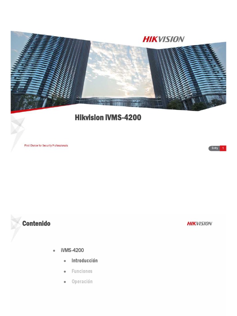 Operacion Software Hikvision IVMS-4200 | PDF | Streaming Media | Microsoft Windows
