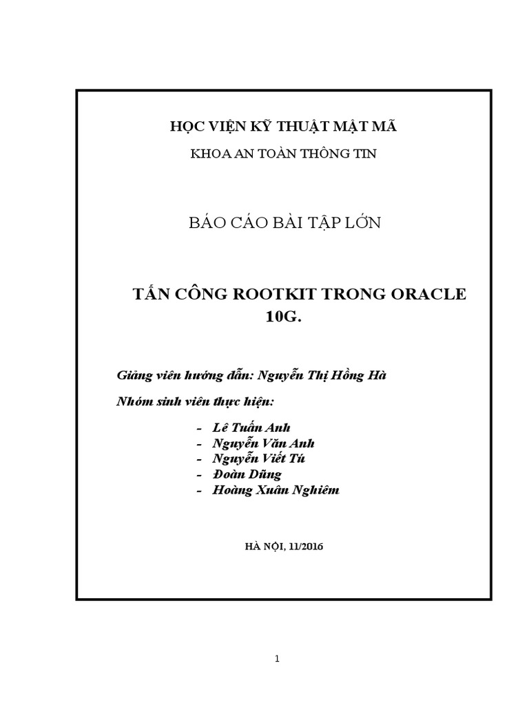 Oracle Rootkit | PDF