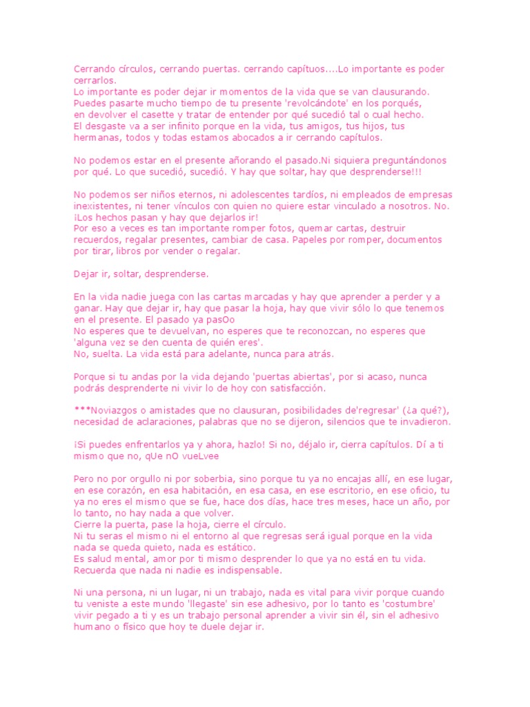 Cerrando círculos | PDF
