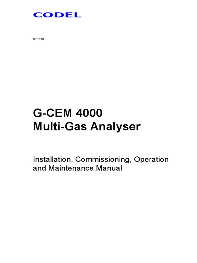 5.1 CEMS - Manual - Forbes Marshal | PDF | Duct (Flow) | Chimney