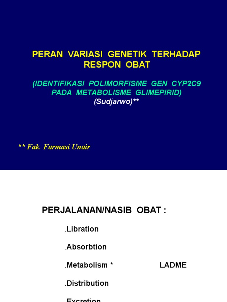 Var Genetik THD Respon Obat | PDF