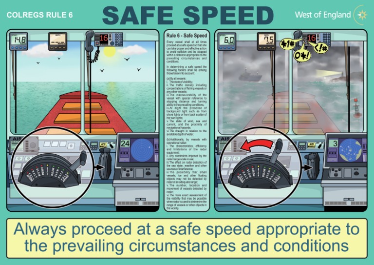 West of England Poster - Collision Regulations Rule 6 PDF | PDF