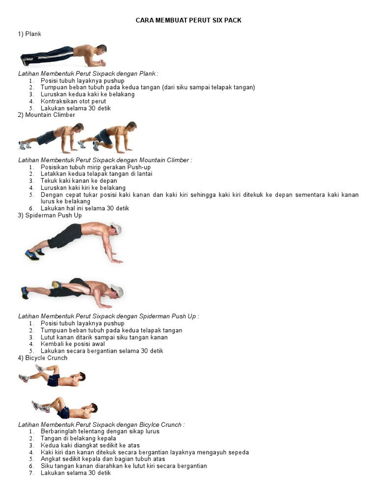 Cara Membuat Perut Six Pack | PDF | Kesehatan Holistik