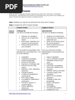 Cross SWOT Analysis | PDF | Swot Analysis | Marketing