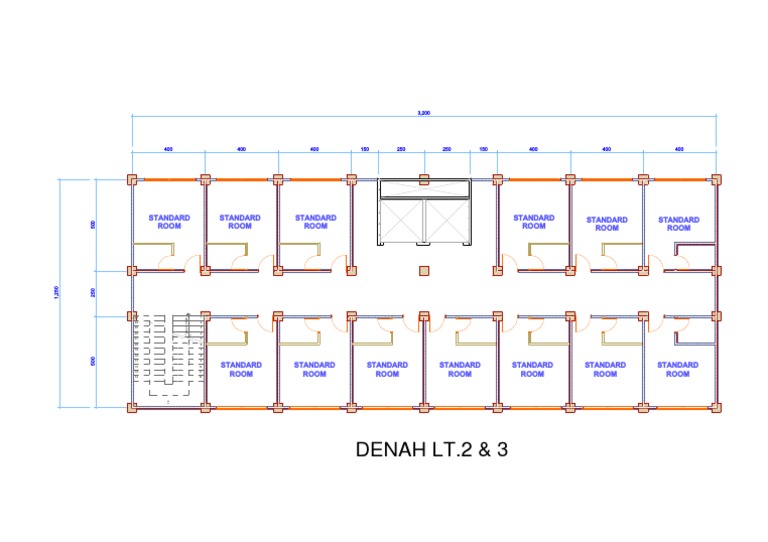 Denah Lt.2 & 3: Standard Room Standard Room Standard Room Standard Room ...