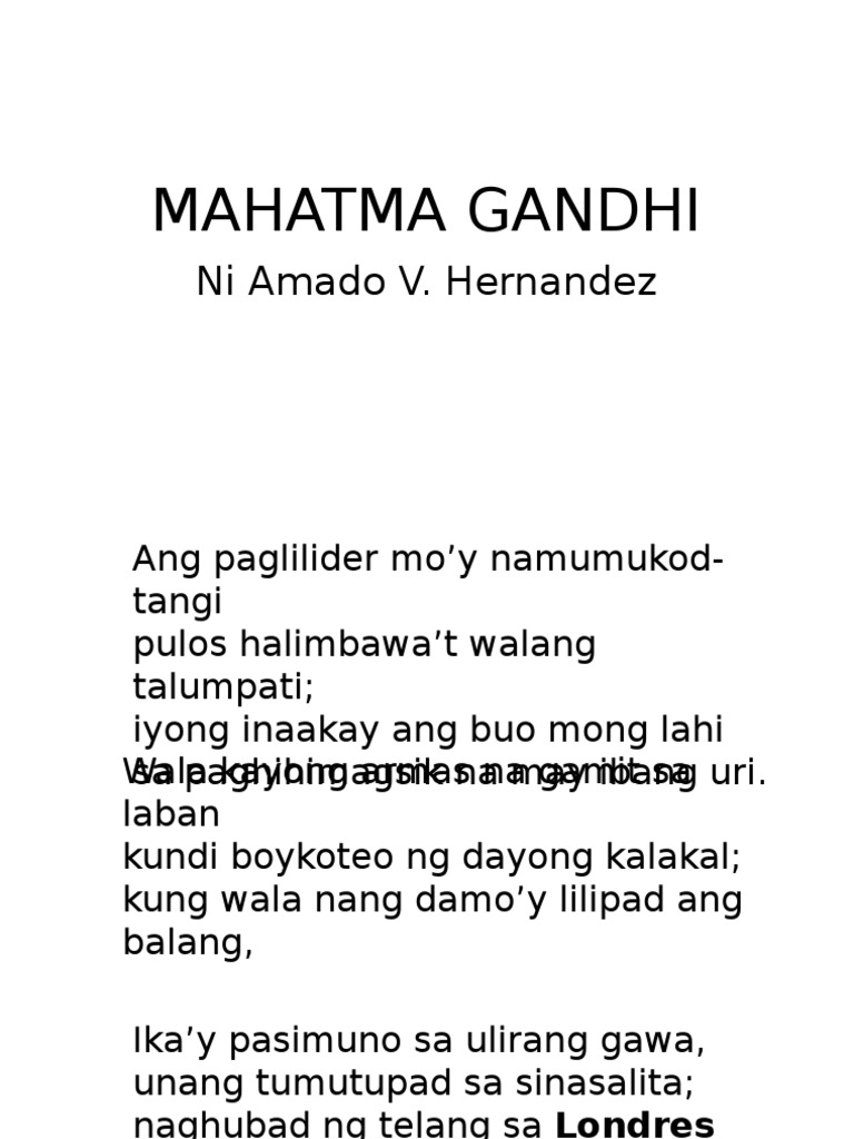 Tula Mahatma Gandhi