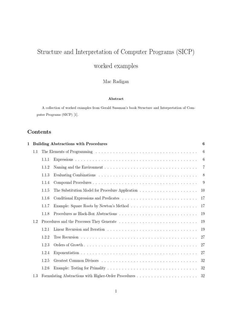 Sicp | PDF | Computer Programming | Areas Of Computer Science