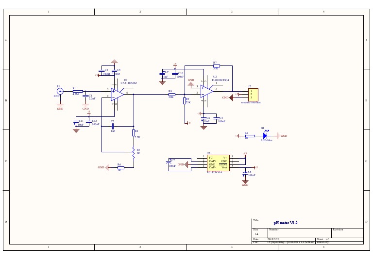 pH Meter V1.0 Schematic Diagram | PDF